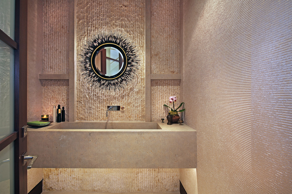 Strand Beach - Contemporary - Powder Room - Orange County - by Jeri ...