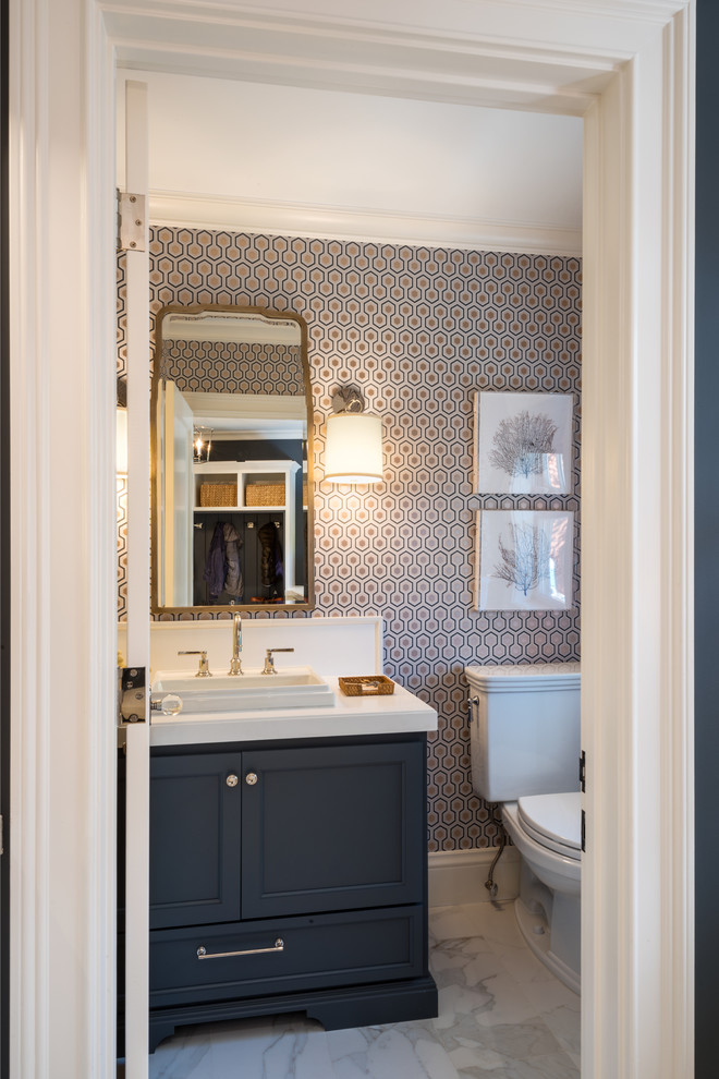Transitional Luxe - Transitional - Powder Room - San Francisco - by ...