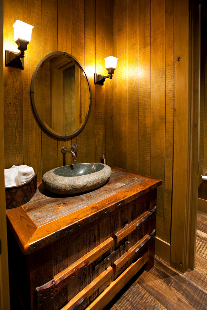 Truckee Mountain Lodge - Rustic - Powder Room - San Francisco - by ...