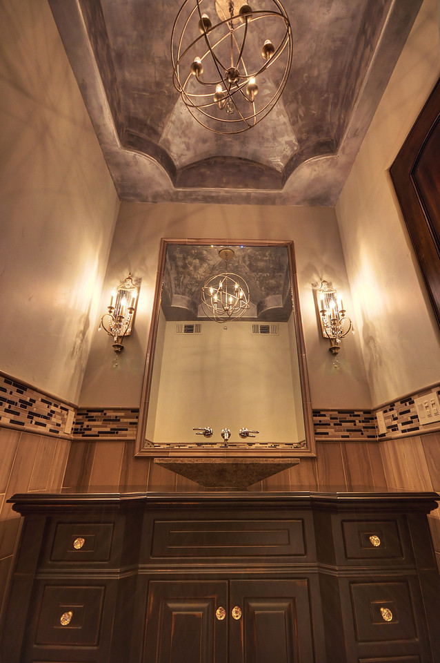 Tuscan - Mediterranean - Powder Room - Sacramento - by Lee Construction ...