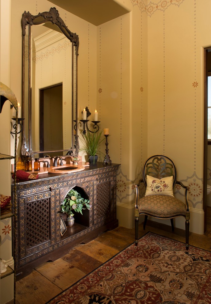 Tuscan Villa - Mediterranean - Powder Room - Houston - by Ellis Custom ...