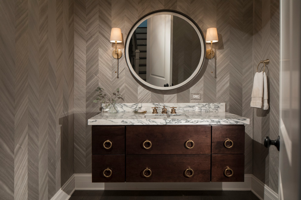 Village Charm - Powder Room - Chicago - by Homes by Pinnacle, Inc. | Houzz