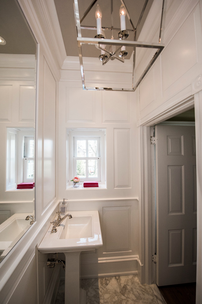 Wainscot Bath - Traditional - Powder Room - Philadelphia - by Greystone ...
