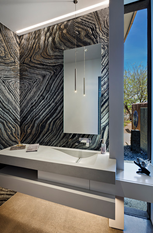 47+ Bookmatched Tile & Slab Ideas (PERFECT SYMMETRY) - Natural Tile