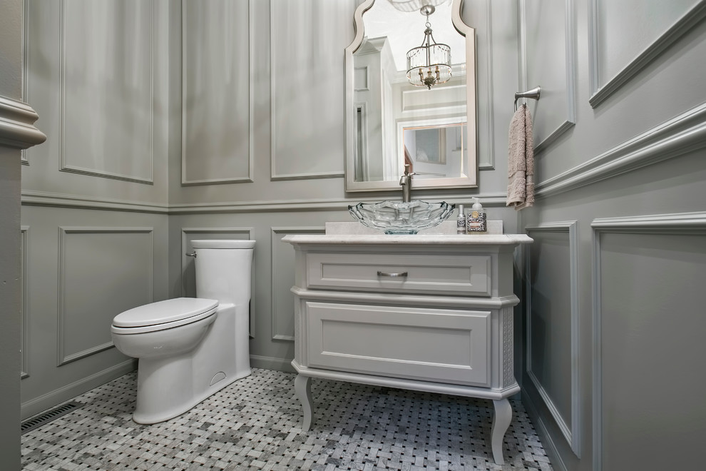 Wycoff Powder Room - Classique - Toilettes - Minneapolis - par Rebecca ...