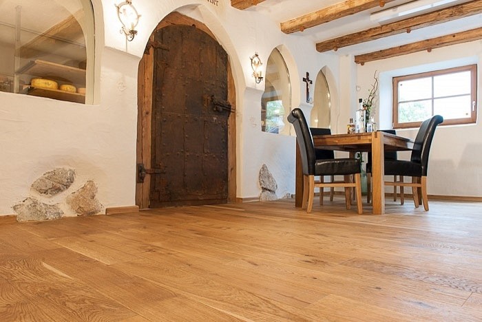 Parquet Rovere Rustico - Rustic Oak Floor - Farmhouse - Dining Room ...