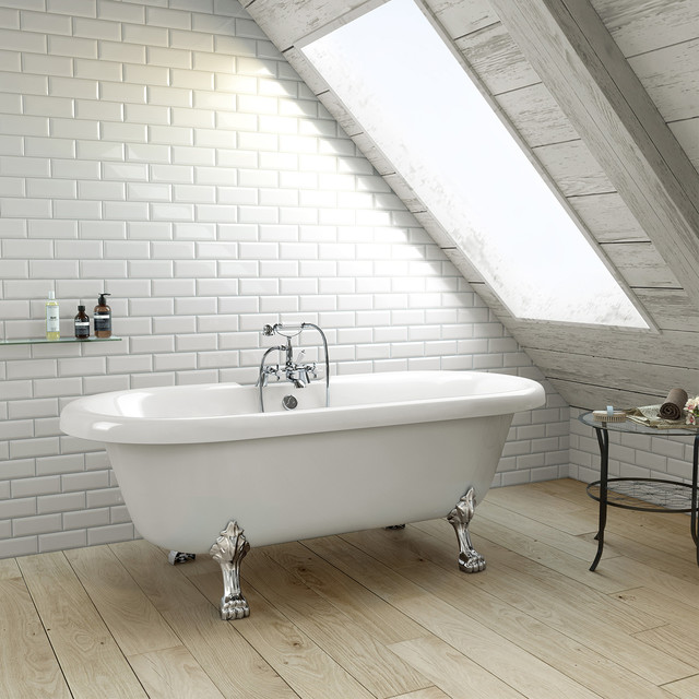 1700mm Victoria Traditional Roll Top Bath - Dragon Feet - Large ...