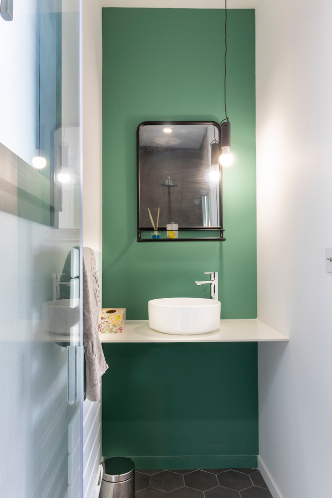 Aménagement d'une maison contemporaine - Contemporain - Salle de Bain ...