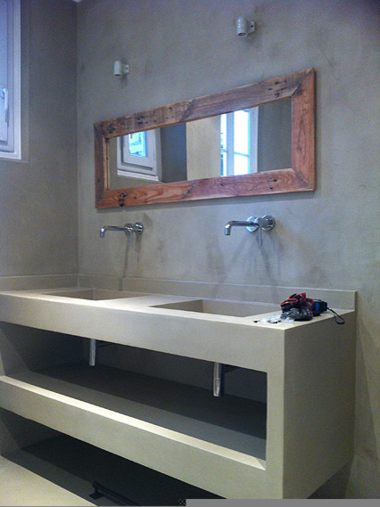 beton cire pour salle de bain - Modern - Bathroom - Nantes - by ...