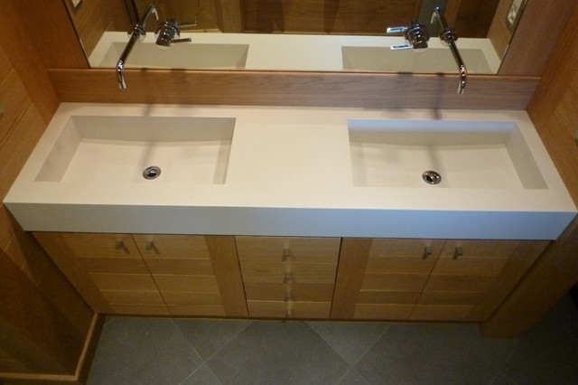 Plan double vasque - Contemporain - Salle de Bain - Angers - par ...