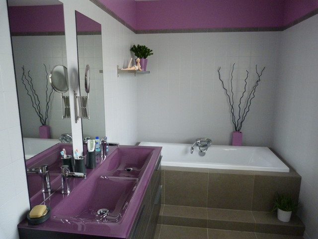 Relooking d'une salle de bain - Contemporain - Salle de Bain - Angers ...