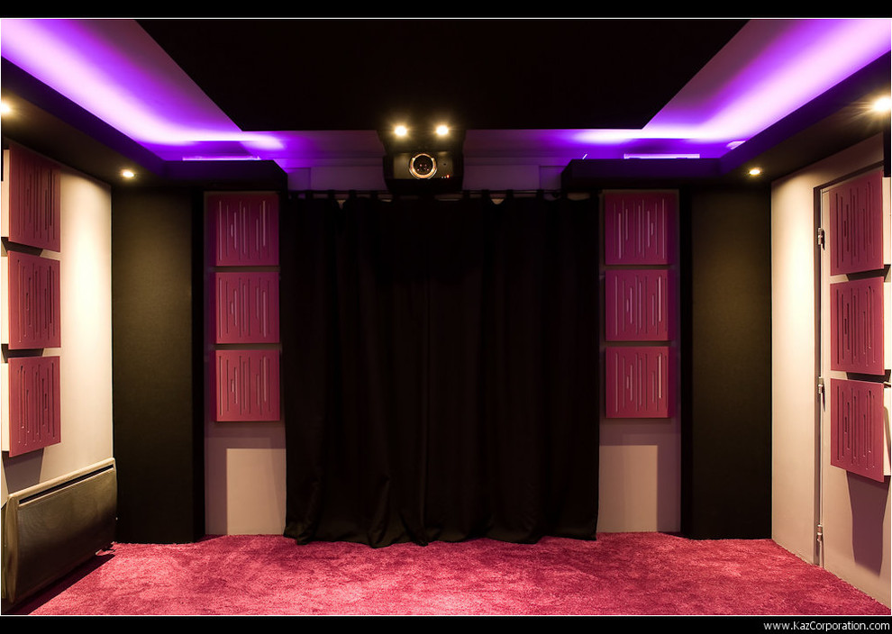 Open Sky Theater - Modern - Home Theater - Paris - by KazCorporation ...