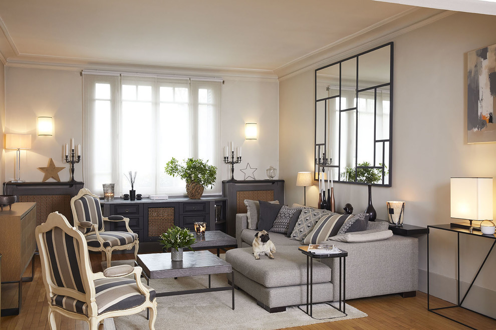 Maison bourgeoise dans les Yvelines - Classique Chic - Salle de Séjour ...