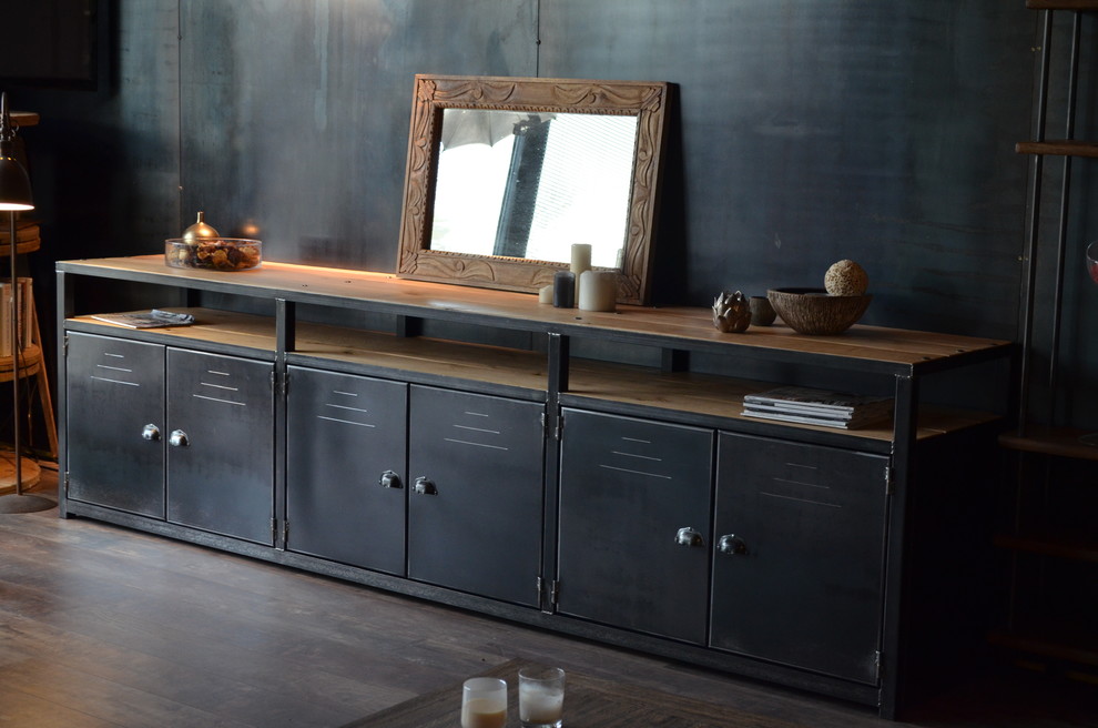 Nos buffets et bahuts de style industriel - Industrial - Family Room ...