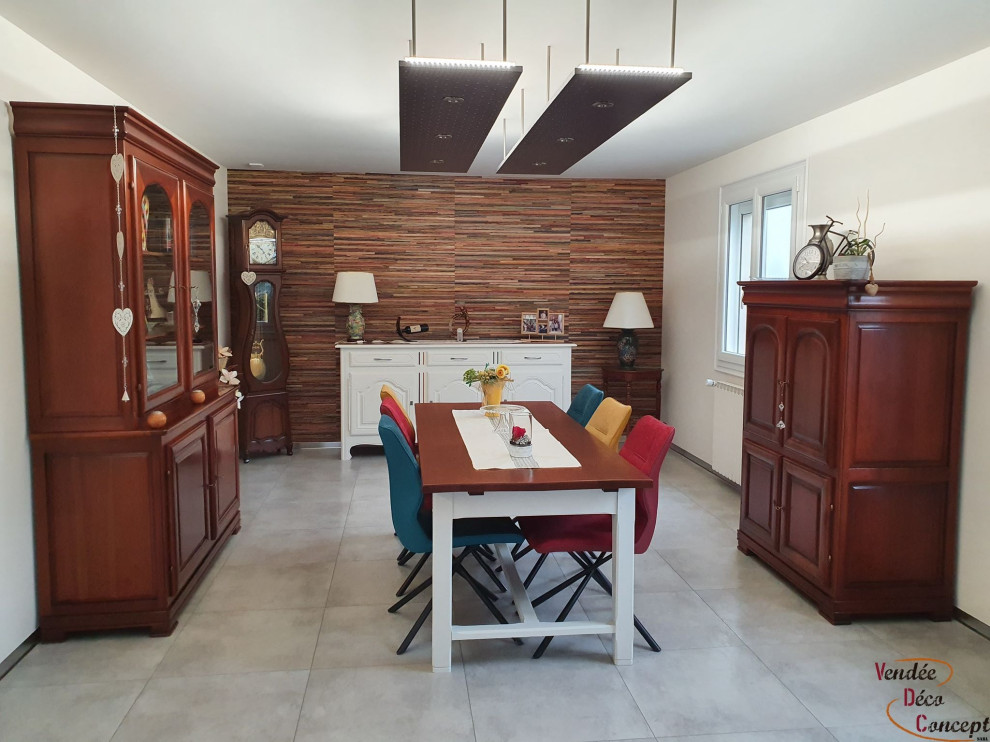 Réalisation d'un ensemble hall salon-séjour cuisine - Modern ...