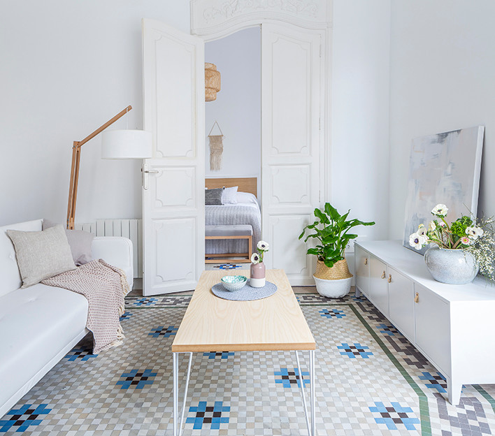 Hogares Kenay: un piso con un encanto especial - Scandinavian - Living ...