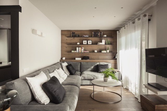 Un piso, dos ambientes - Scandinavian - Living Room - Barcelona - by ...