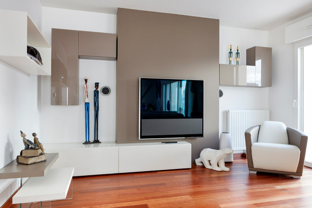 AD001 - Composition meuble télé - Salon - Contemporain - Salon - Paris ...