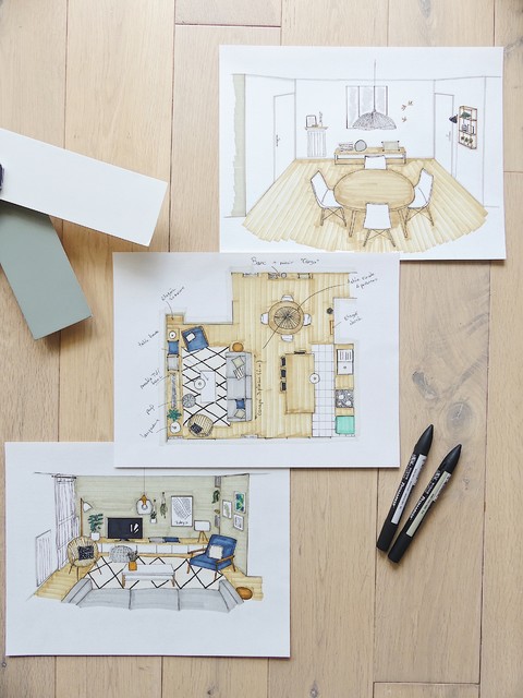 Aménager un espace neuf - Contemporary - Living Room - Paris - by Home ...