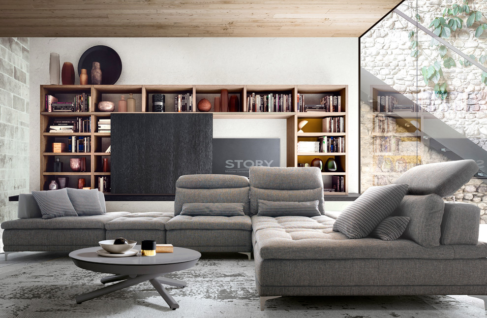 Canapé modulable pied chromé - Contemporary - Living Room - Nantes - by ...