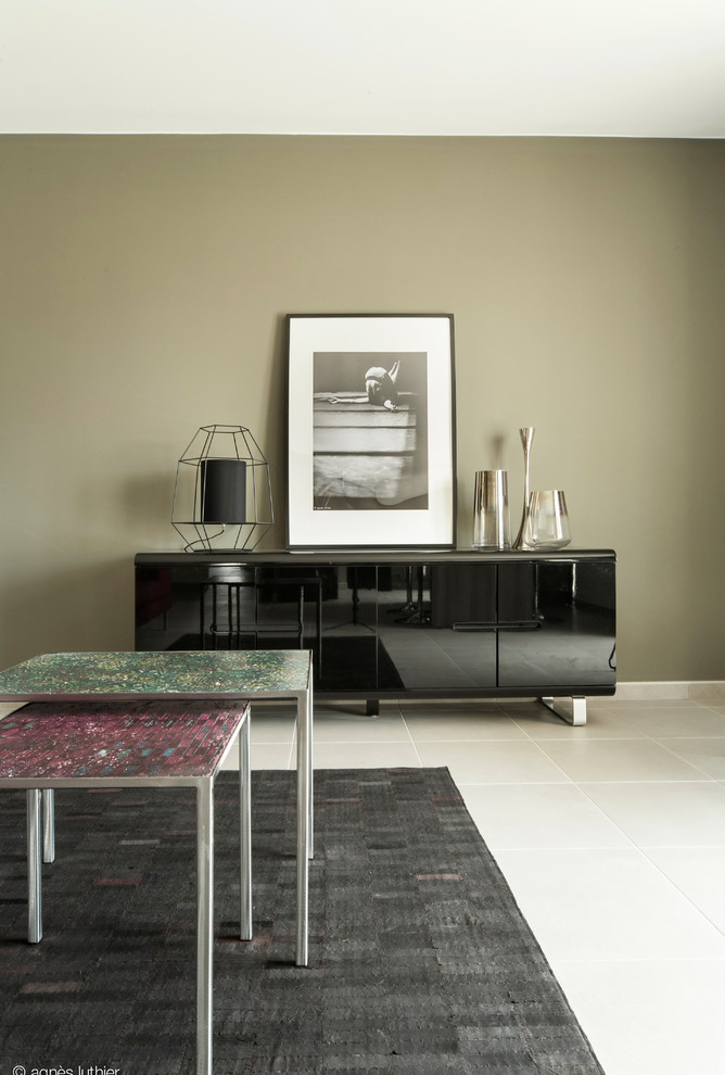 Décoration d'un appartement de 90m2 type T4 - Eclectic - Living Room ...