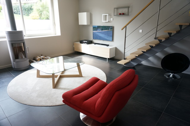 Décoration d'un séjour design et chaleureux - Nórdico - Salón - París ...