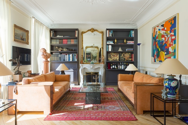 Grand appartement classique, Paris 7e - Classique Chic - Salon - Paris ...