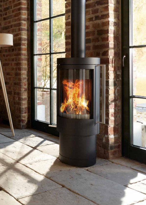 Poêle à bois - Modern - Living Room - Montpellier - by Cheminée ...