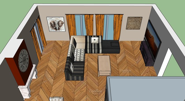 projet agencement et décoration salon salle à manger à Olivet ...