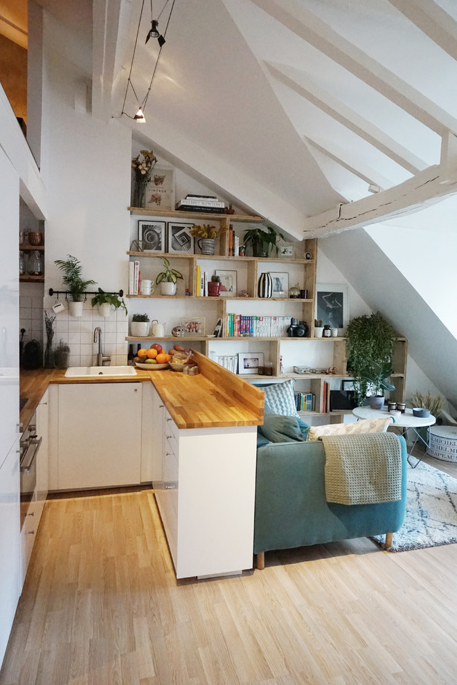 Rénovation d'un appartement de 55m² sous les toits - Scandinavian ...