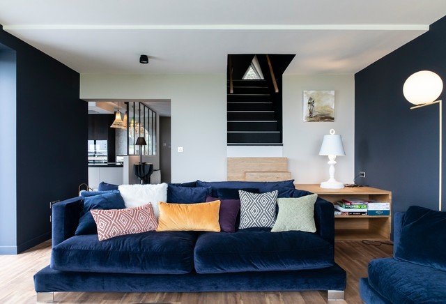 Rénovation d'une maison bretonne - Contemporain - Salon - Brest - par ...