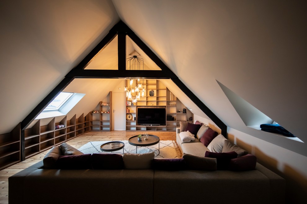 Rénovation d'une maison bretonne - Contemporary - Living Room - Brest ...