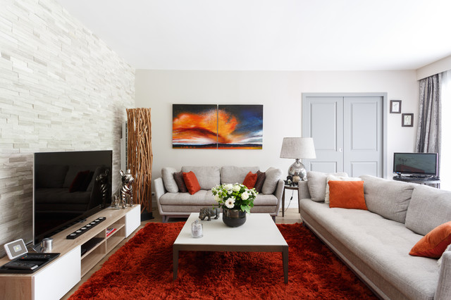 Un salon cocooning - Contemporain - Salon - Paris - par QUALIRENOVATION ...