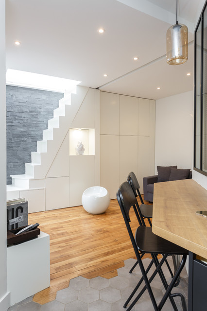 Un salon modulable - Contemporary - Living Room - Paris - by ...