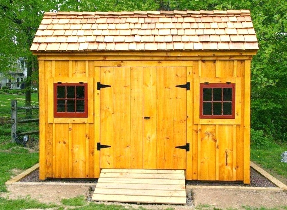 8' x 12' Saltbox Shed ~ Optional cedar shake shingles - Traditional ...