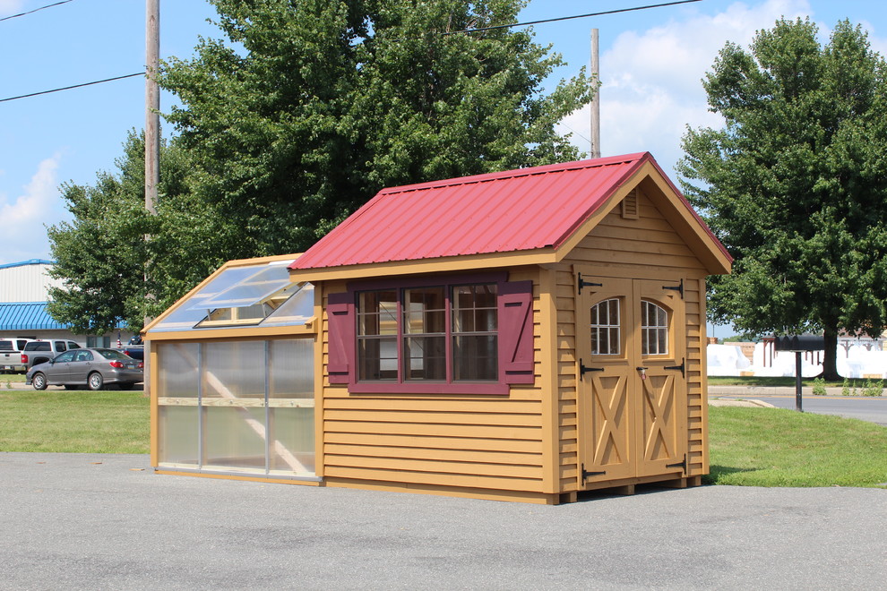 8'x10' Cedar Lap Garden Shed with attached Greenhouse - Shed - Other ...
