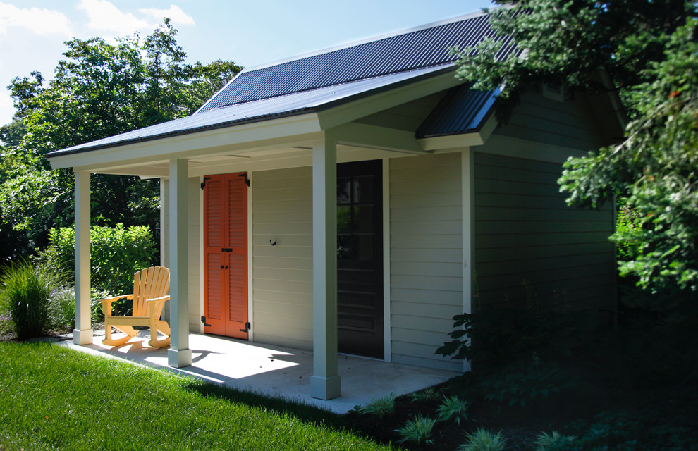 Backyard Pool Shed - Contemporary - Shed - Chicago - by Kingsley ...