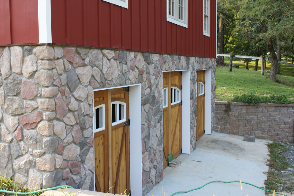 Barn House Stone Veneer - Farmhouse - Shed - DC Metro - by Lifetime ...