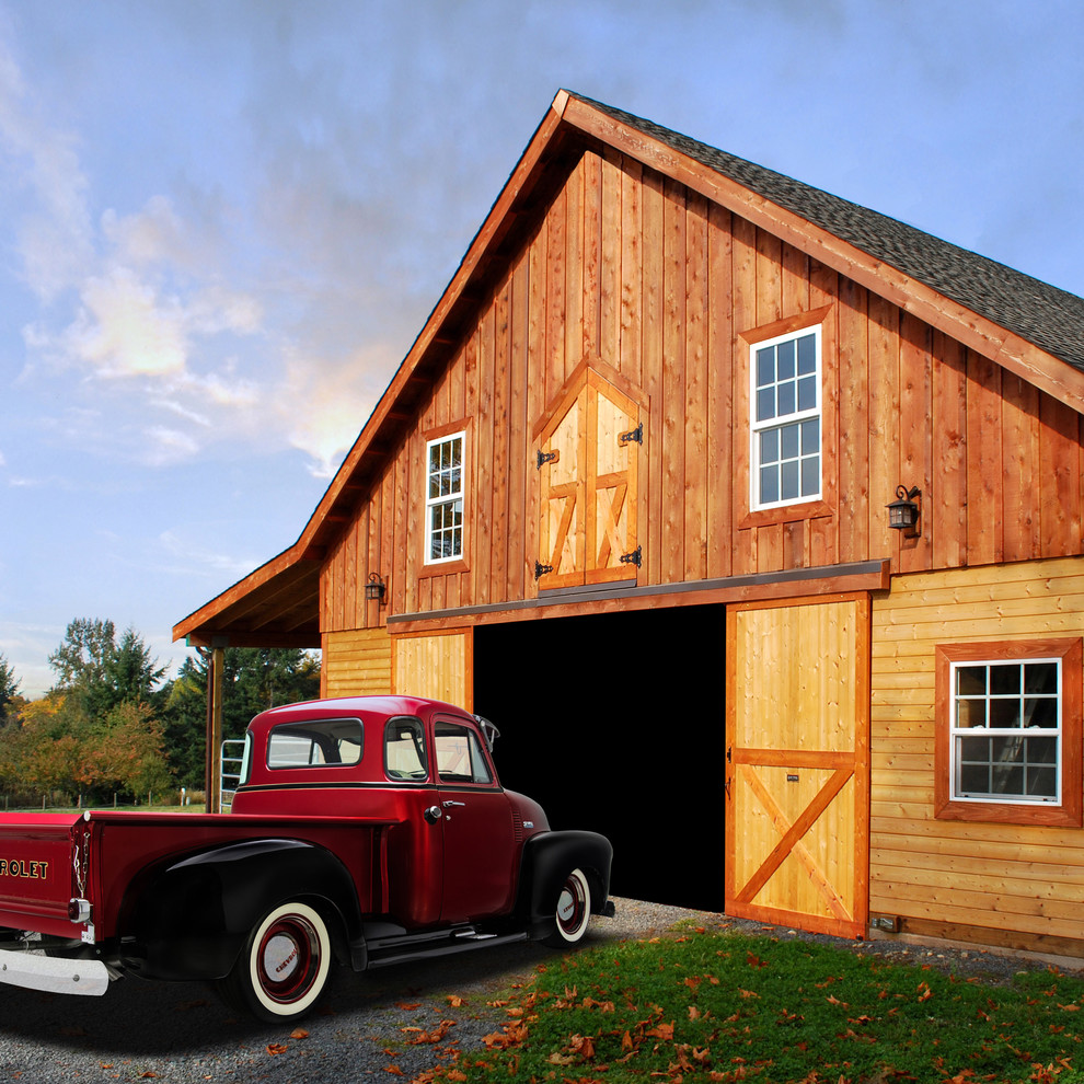 Barn Style Garages & Shops - Farmhouse - Shed - Atlanta - by Barn Pros ...