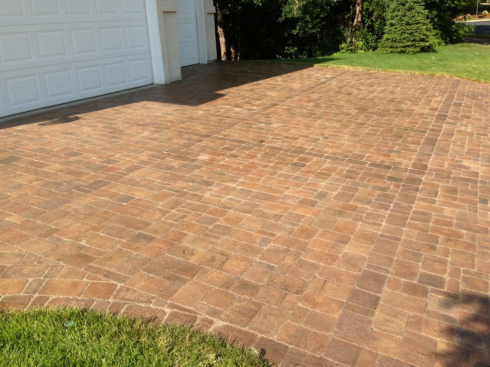 Belgard paver driveway - Traditional - Shed - Minneapolis - by Backyard ...
