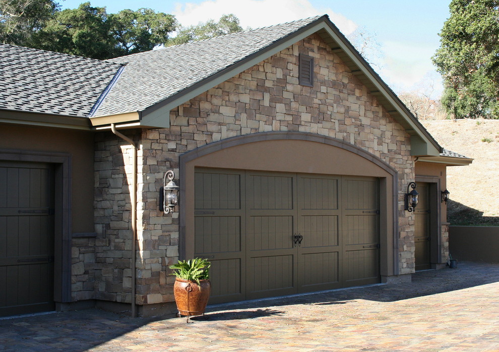 Brentwood Stone Veneer - Traditional - Garage - San Francisco - by ...