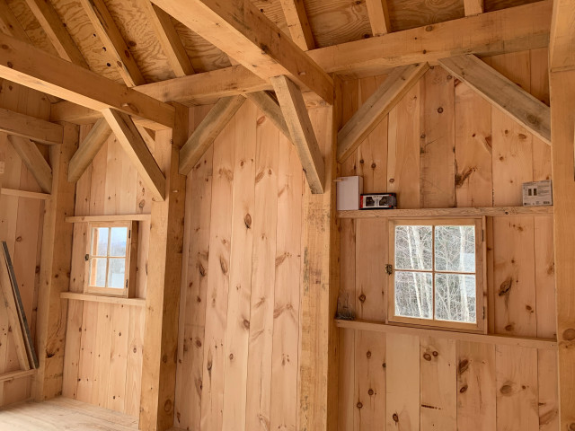 Custom Timber Frame Shed/Sugar Shack - Montagne - Abri - Burlington ...