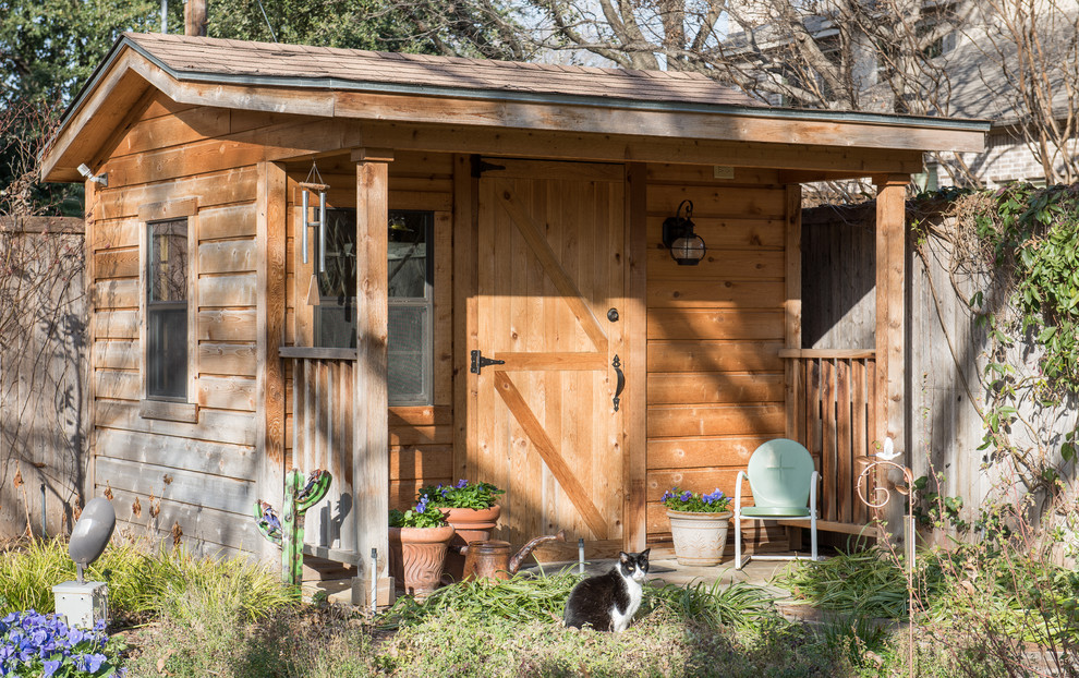 Folkstone Residence - Rustic - Shed - Dallas - by Dona Rosene Interiors ...