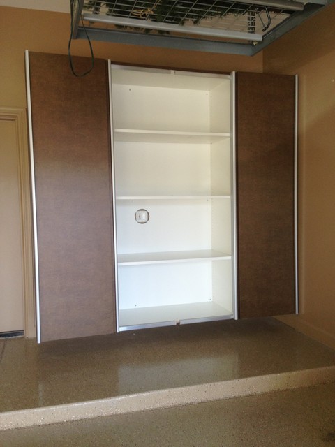 Garage Cabinets with Sliding Doors - Contemporary - Garden Shed and ...