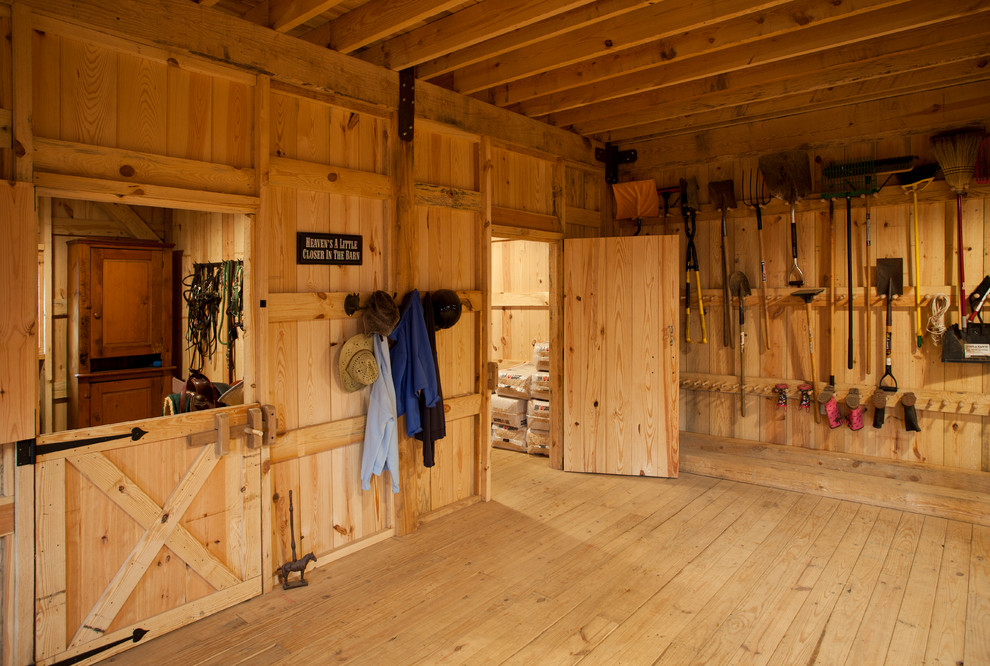 Hillside Horse Barn - Traditional - Shed - Other - by Sand Creek Post & Beam | Houzz