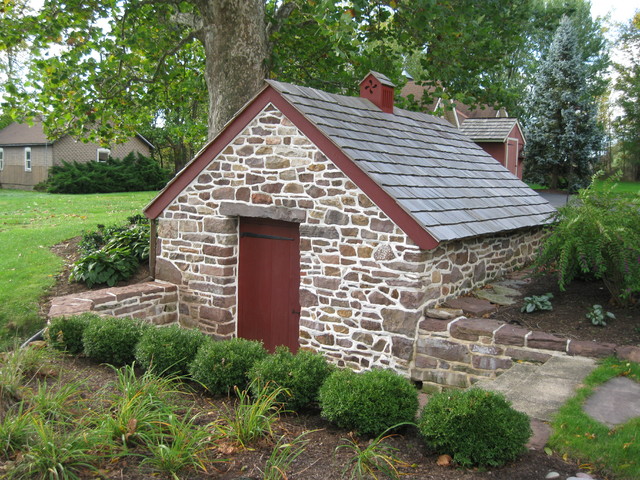Historic Spring House Restoration - Traditional - Garden Shed and ...