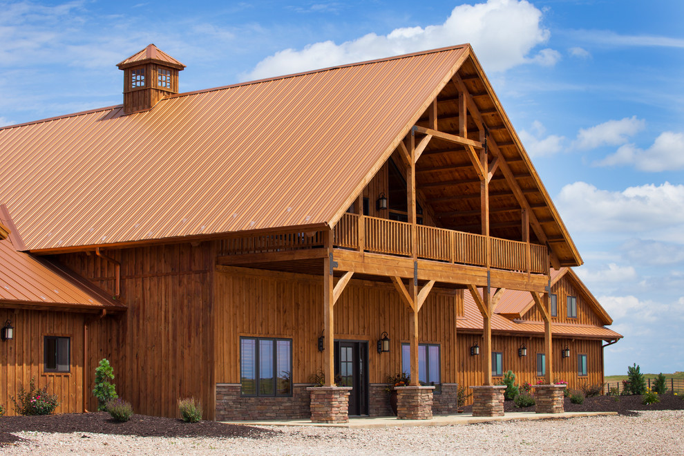 Large Horse Barn - Traditional - Shed - Other - by Sand Creek Post & Beam | Houzz