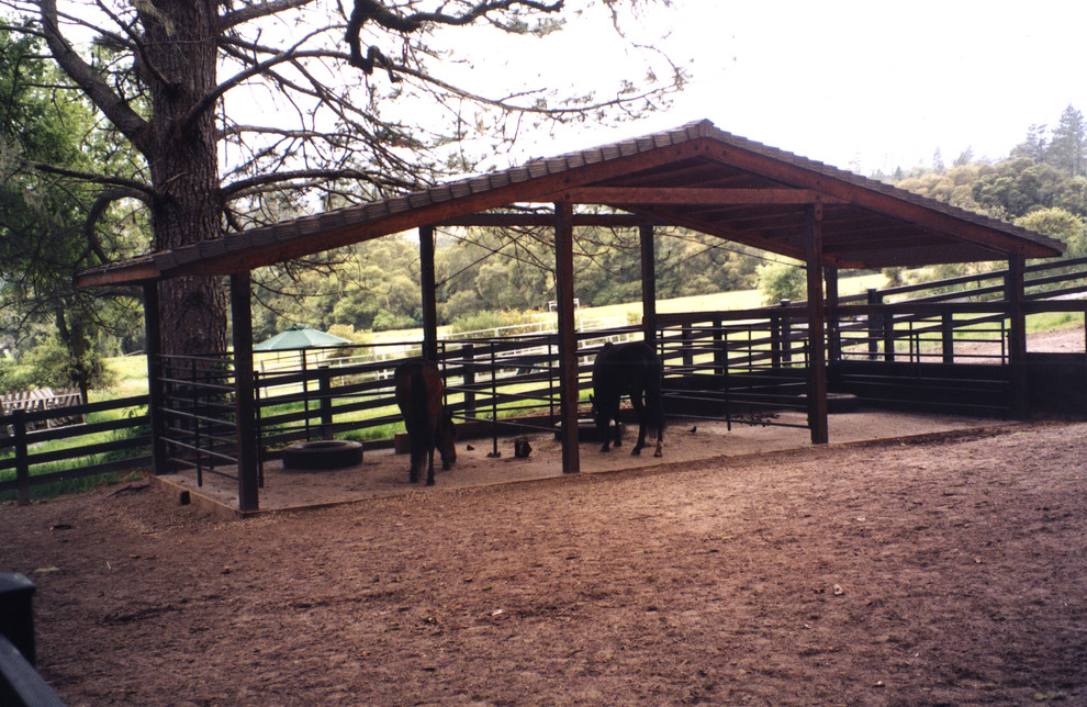 Lichen Oaks Ranch - Pasture Shelter - Traditional - Shed - San ...