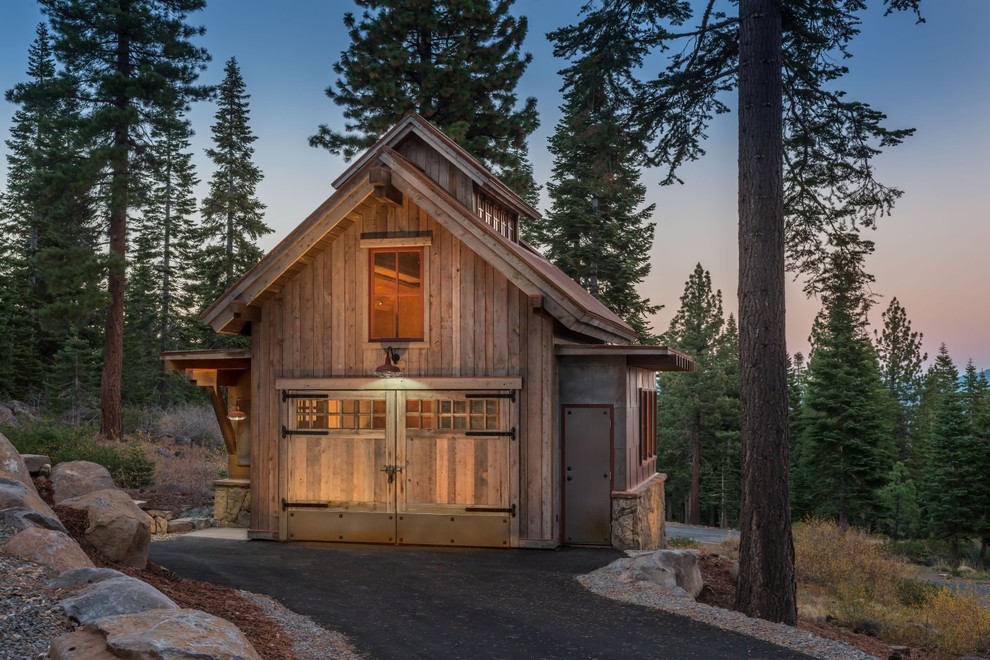 Martis Camp Hillside Barn Retreat - Rustic - Shed - San Francisco - by ...