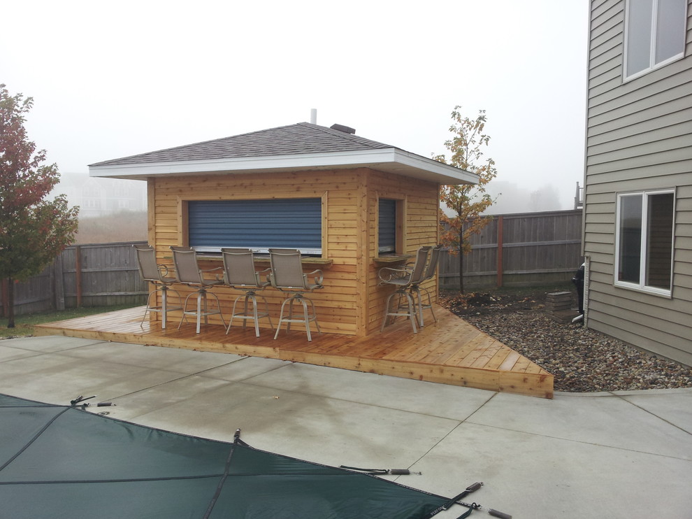 Pool house - Contemporary - Shed - Other - by Premier Construction ...